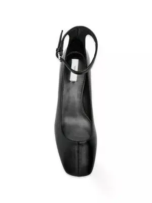 TOTEME Nappa Leather Square-toe Pumps - Black