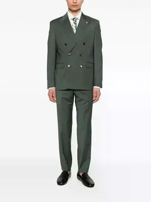 MANUEL RITZ Double-breasted Suit - Green