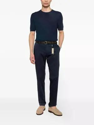 MANUEL RITZ Belt-loop Trousers - Blue