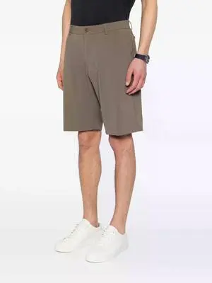MANUEL RITZ Logo-patch Belt-loop Shorts - Neutrals