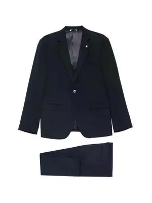 MANUEL RITZ Long-sleeve Pocket Suit - Blue