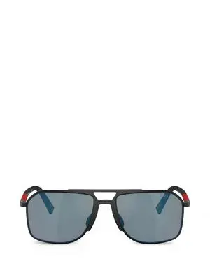 Prada Geometric-frame Sunglasses - Black