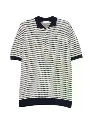 MANUEL RITZ Geometric-pattern Polo Shirt