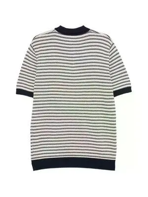 MANUEL RITZ Geometric-pattern Polo Shirt