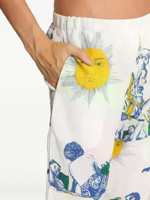AMIR SLAMA Graphic-print Trousers