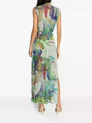 AMIR SLAMA Printed Maxi Dress
