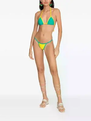 AMIR SLAMA Star-embellished Triangle Bikini
