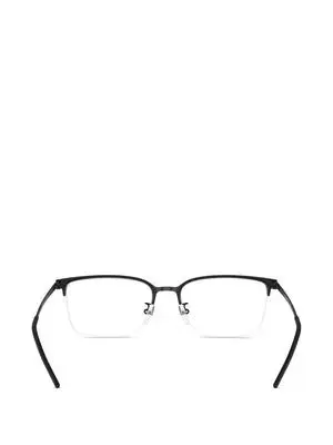 Emporio Armani Rectangle Eyeglasses - Black