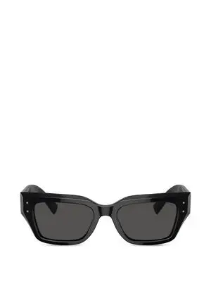 Dolce & Gabbana Studded Square Sunglasses - Black