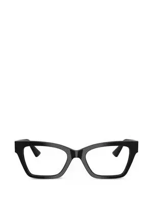 Giorgio Armani Full Rim Square Frame Glasses - Black
