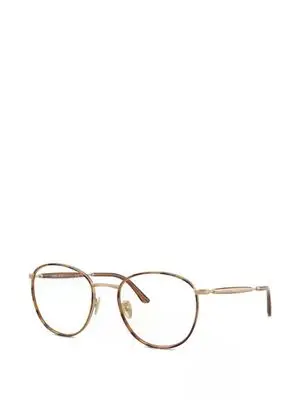 Giorgio Armani Round Frame Eyeglasses - Brown