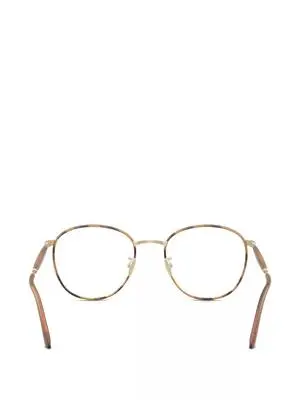 Giorgio Armani Round Frame Eyeglasses - Brown