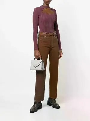 VALEXTRA Leather Crossbody Bag - Grey