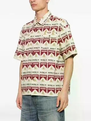 CARNE BOLLENTE Printed Short-sleeve Shirt - Neutrals