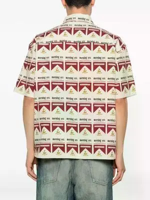 CARNE BOLLENTE Printed Short-sleeve Shirt - Neutrals