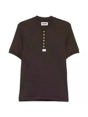 MAGLIANO Button-placket T-shirt - Brown