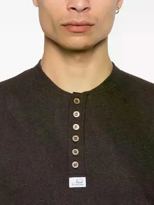 MAGLIANO Button-placket T-shirt - Brown