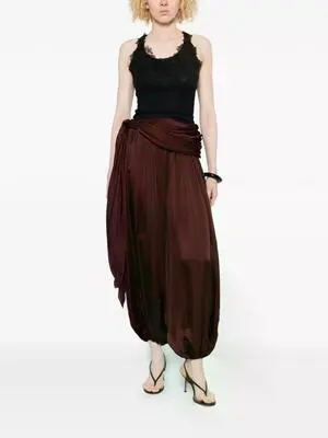 Zimmermann Luna Draped Trousers - Red