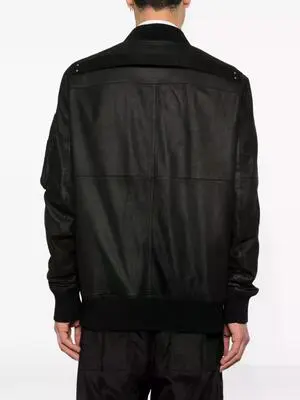 Rick Owens Classic Flight Button Bomber Jacket - Black
