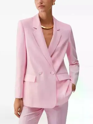 Liu Jo Belted Double-breasted Blazer - Pink
