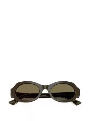 Giorgio Armani Oval-frame Sunglasses - Brown