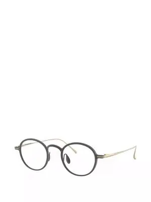 Giorgio Armani Round Frame Eyeglasses - Black