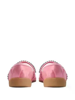 GIUSEPPE ZANOTTI Rhinestone Bow Ballet Flat - Pink