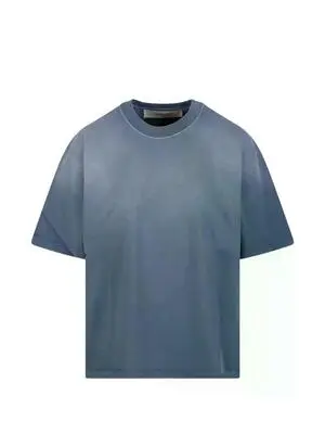 GOLDEN GOOSE Distressed Cotton T-shirt With Raised Logo