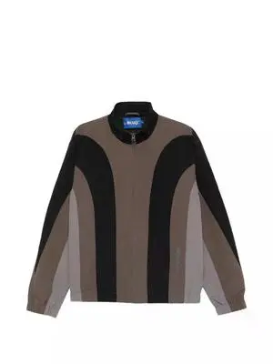 AWAKE NY Colour-block Zip-up Jacket - Black