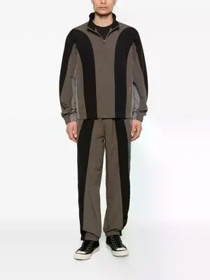 AWAKE NY Colour-block Zip-up Jacket - Black