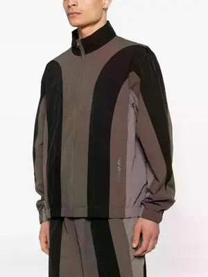 AWAKE NY Colour-block Zip-up Jacket - Black