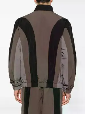 AWAKE NY Colour-block Zip-up Jacket - Black