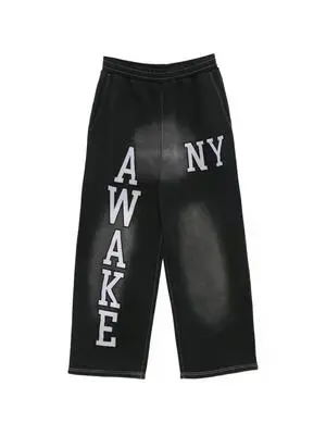 AWAKE NY Letter Appliqués Trousers - Black