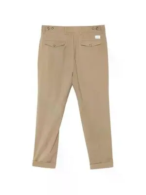 MANUEL RITZ Cuffed Pleated Trousers - Neutrals