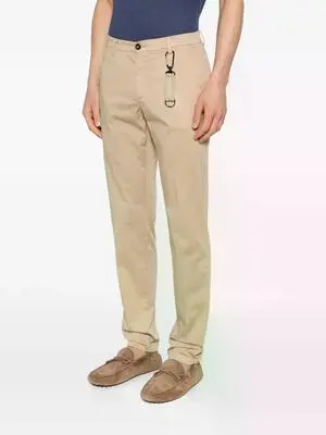 MANUEL RITZ Belt-loops Skinny Trousers - Neutrals