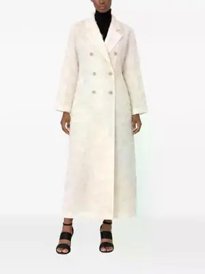 Max Mara Mxsmito Double-breasted Coat - Neutrals