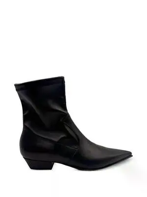GUGLIELMO ROTTA Pointed Toe Zip Up Ankle Boots
