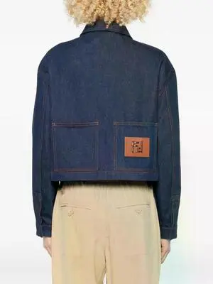 Fendi Logo-embroidered Denim Jacket
