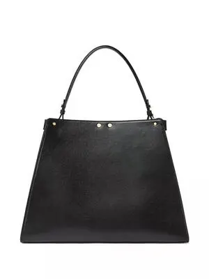 Fendi Large Way Stud Leather Tote - Black