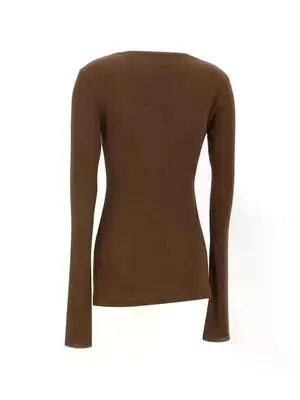ENTIRE STUDIOS Sheer Long Sleeve Top