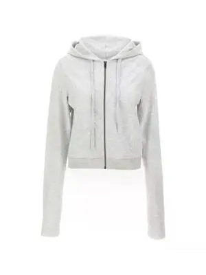 ENTIRE STUDIOS Zip Cropped Hoodie - Grey