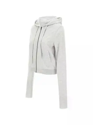 ENTIRE STUDIOS Zip Cropped Hoodie - Grey