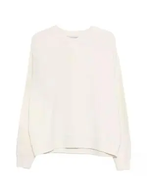 GOLDEN GOOSE Distressed Logo Sweatshirt - Neutrals