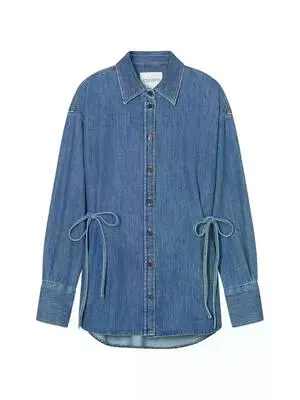 Closed Button-front Blouse