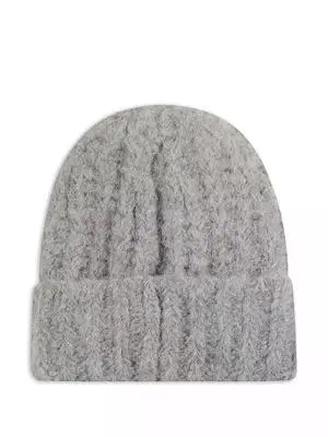 Moncler Logo-patch Beanie - Grey