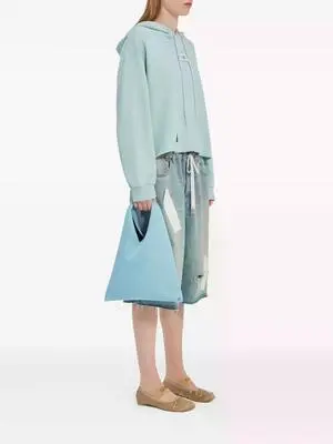 MAISON MARGIELA Raw-hem Hoodie - Blue