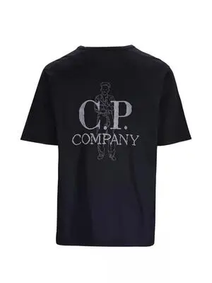 C.P. COMPANY 1020 Jersey Short Sleeve Embroidery T-shirt