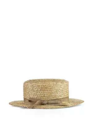 Fabiana Filippi Bow Detail Hat - Neutrals