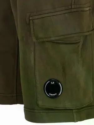 C.P. COMPANY Logo-patch Pocket Shorts - Green