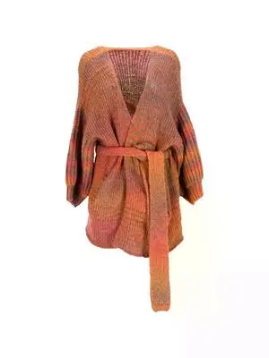 LoveShackFancy Belted Long Sleeve Cardigan